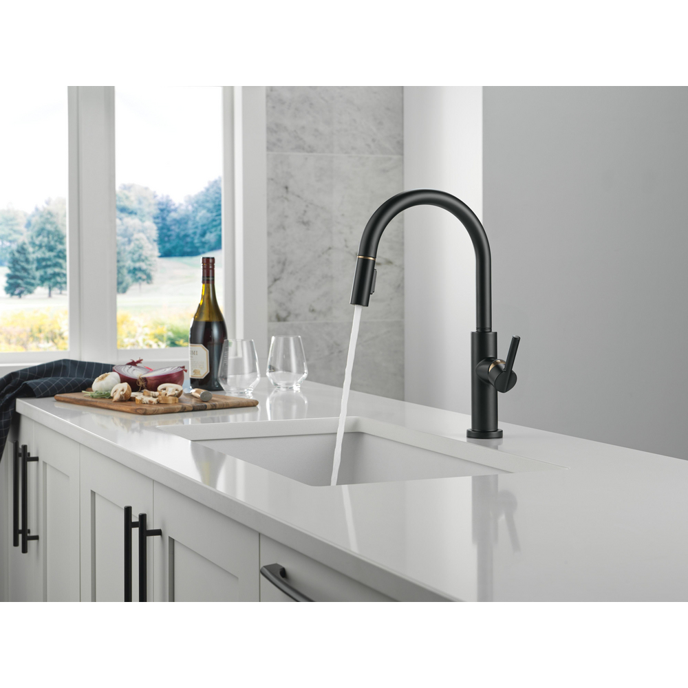 Nicoli J Spout GZ 19867LF-GZ | Delta Faucet
