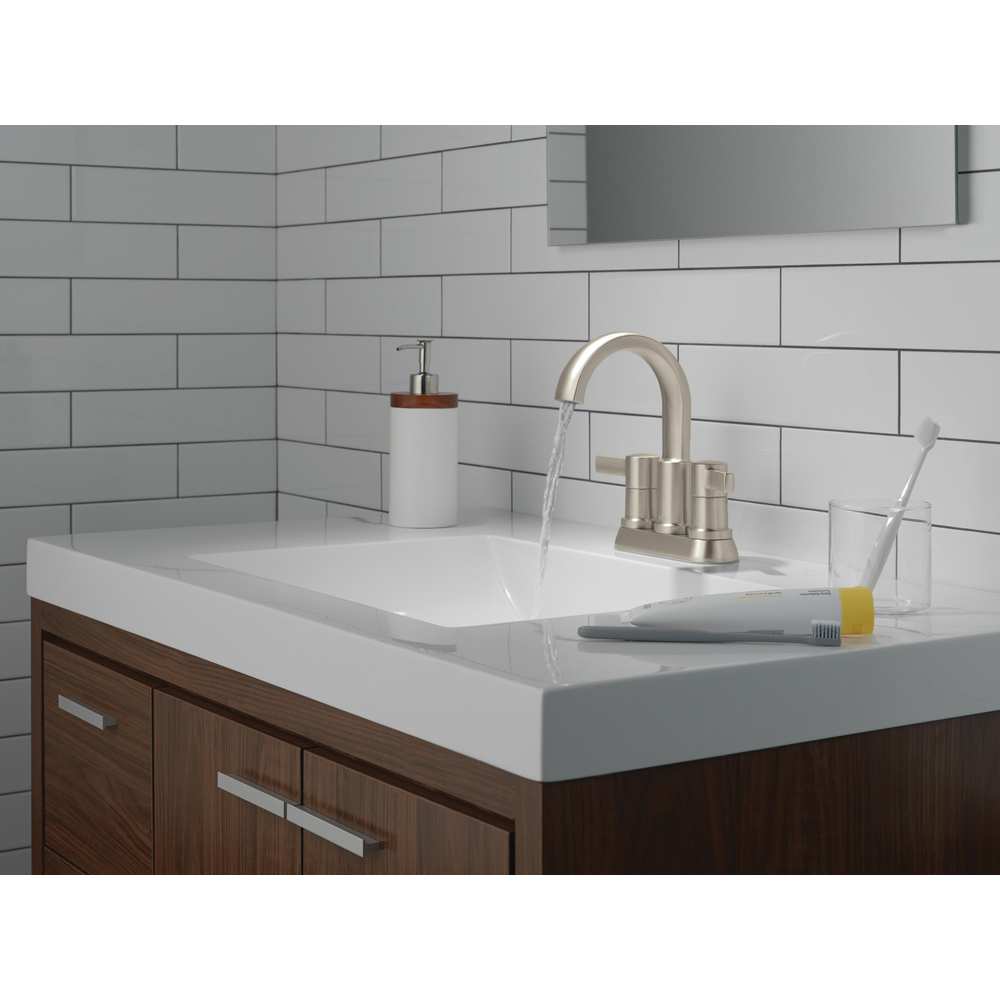 Two Handle Centerset Bathroom Faucet 25855LF-SP | Delta Faucet