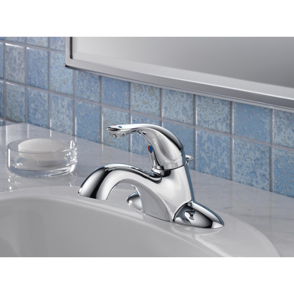Single-Handle Centerset Lavatory Faucet with Pop-Up 520LF-HDF | Delta ...