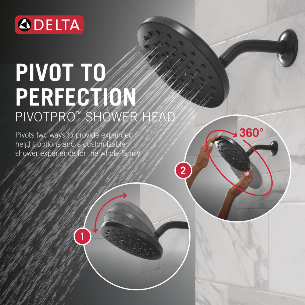 PivotPro Raincan Shower Head 52101-BL | Delta Faucet