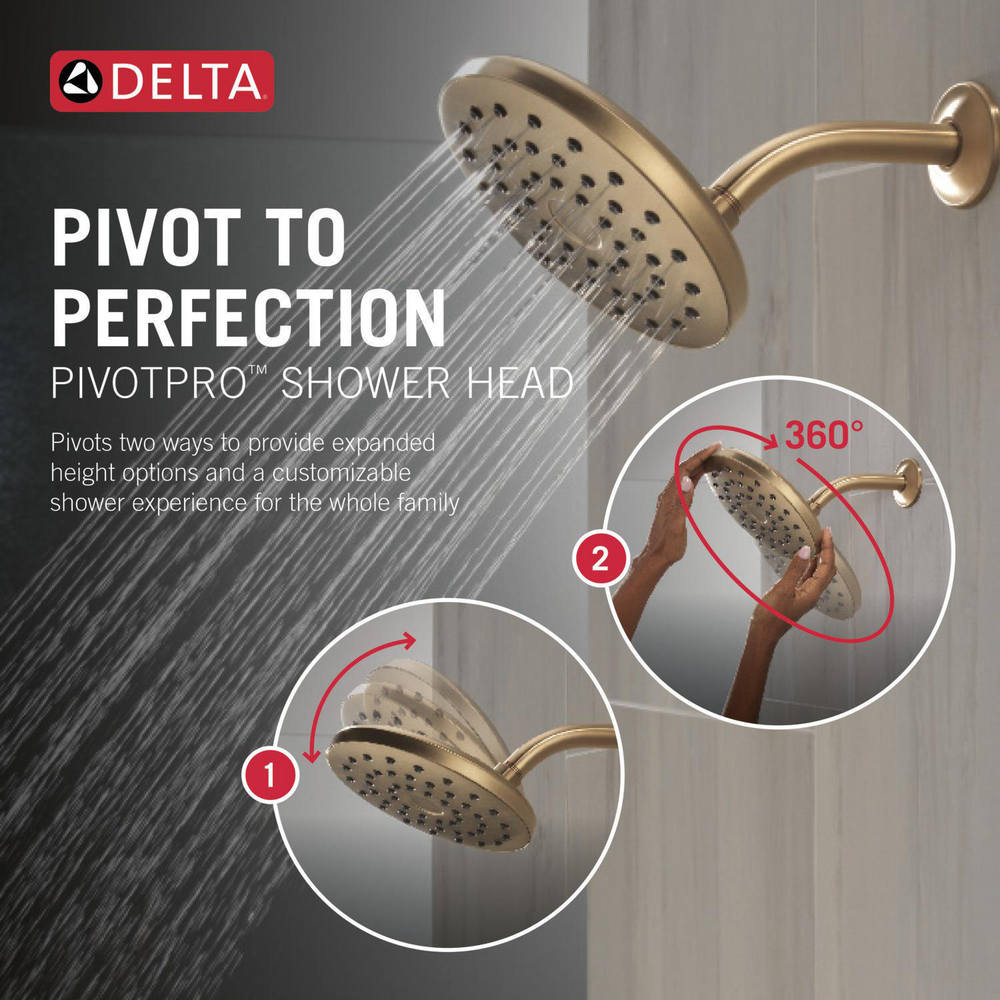 PivotPro Raincan Shower Head 52101-CZ-PR25 | Delta Faucet