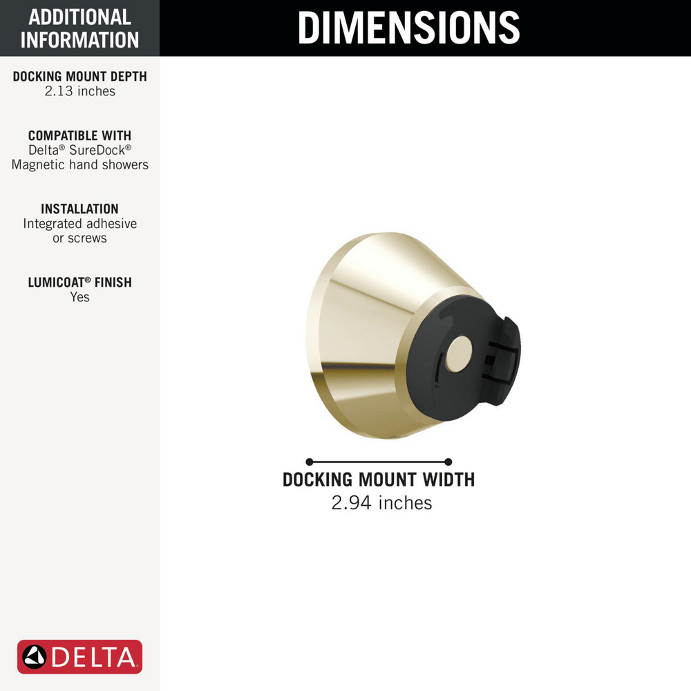 SureDock Magnetic Docking Mount 55100-PN-PR | Delta Faucet