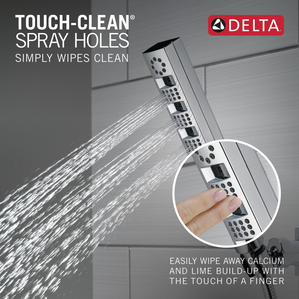 H2OKinetic Hand Shower 1.75 GPM Wall-Mount 4S 55140-PR | Delta Faucet