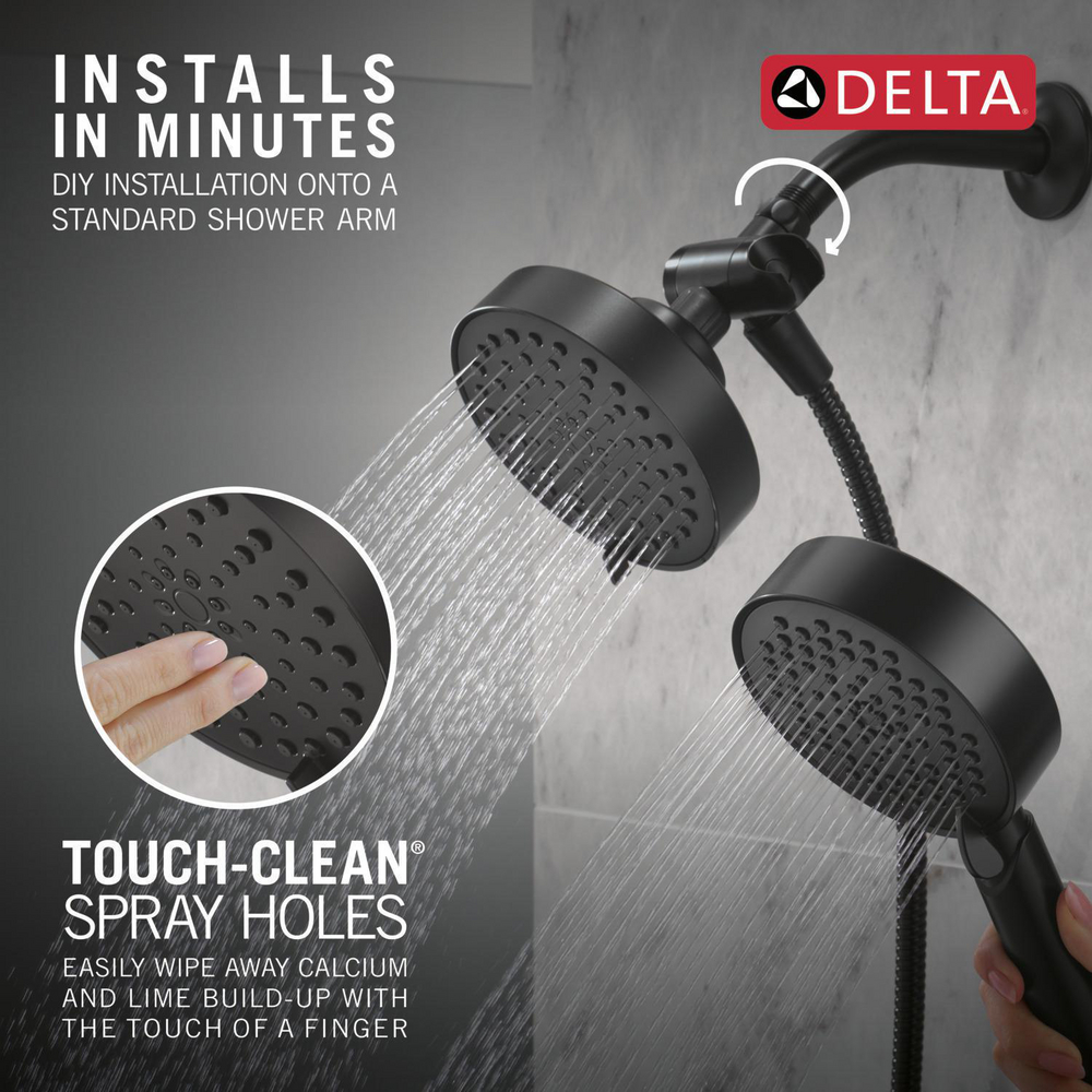 5-Setting Two-in-One Combination Shower with Additional Mount 75756BL ...