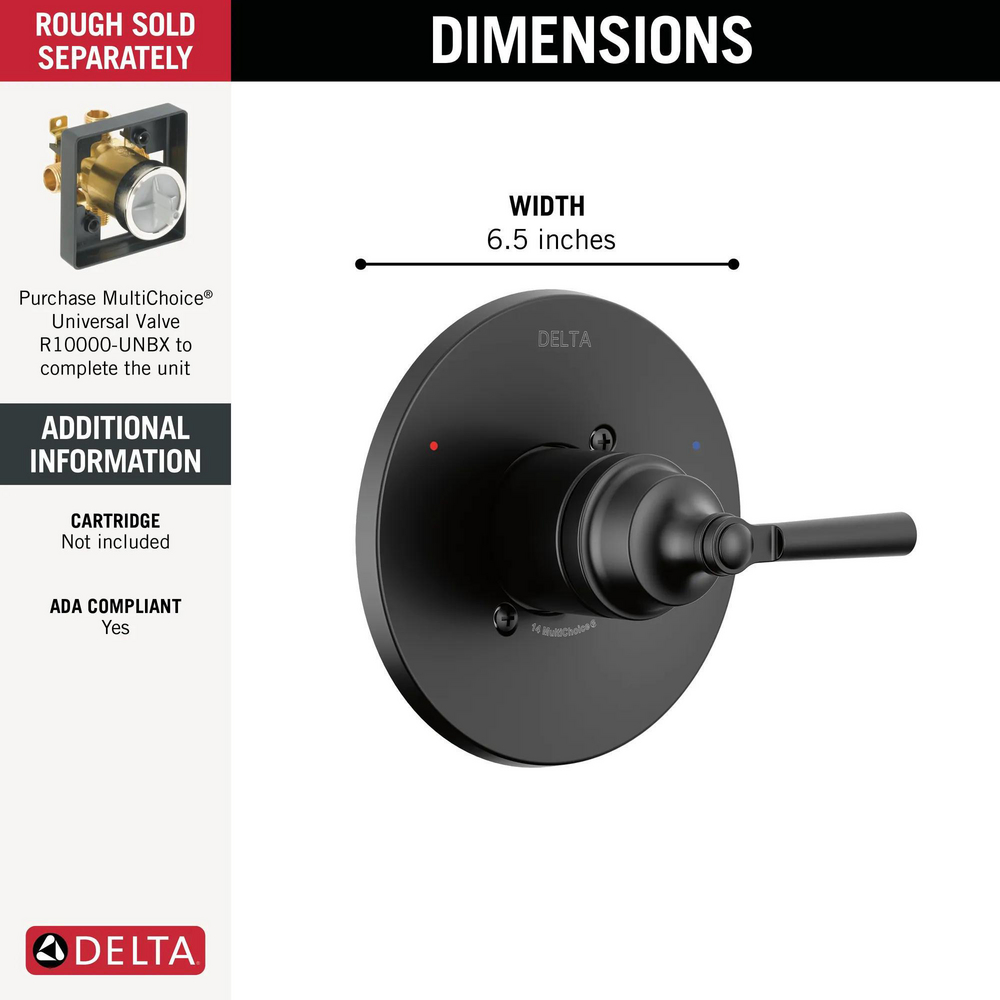 Monitor 14 Series Valve Only Trim T14035-BL | Delta Faucet