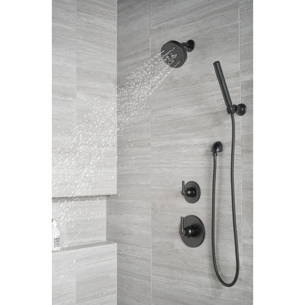 Premium Single-Setting Adjustable Wall Mount Hand Shower 55085-BL ...