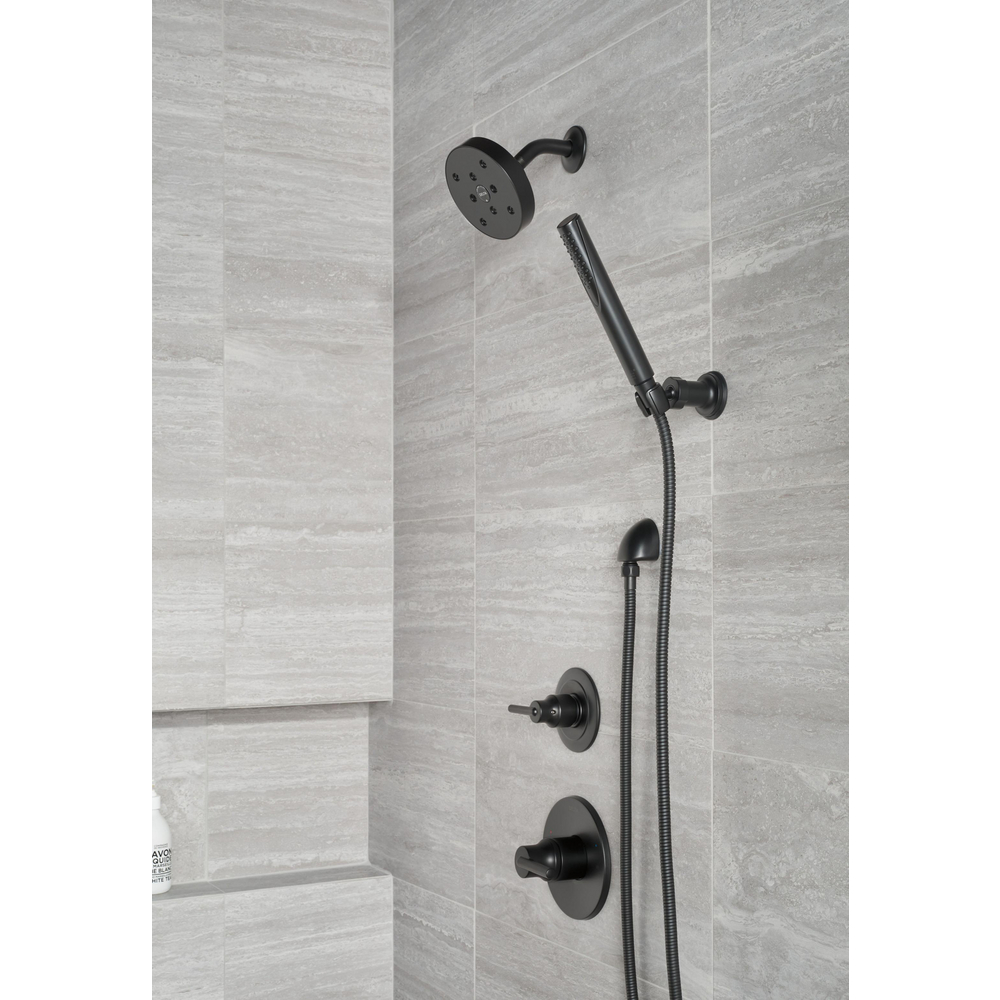 Premium Single-Setting Adjustable Wall Mount Hand Shower 55085-BL ...