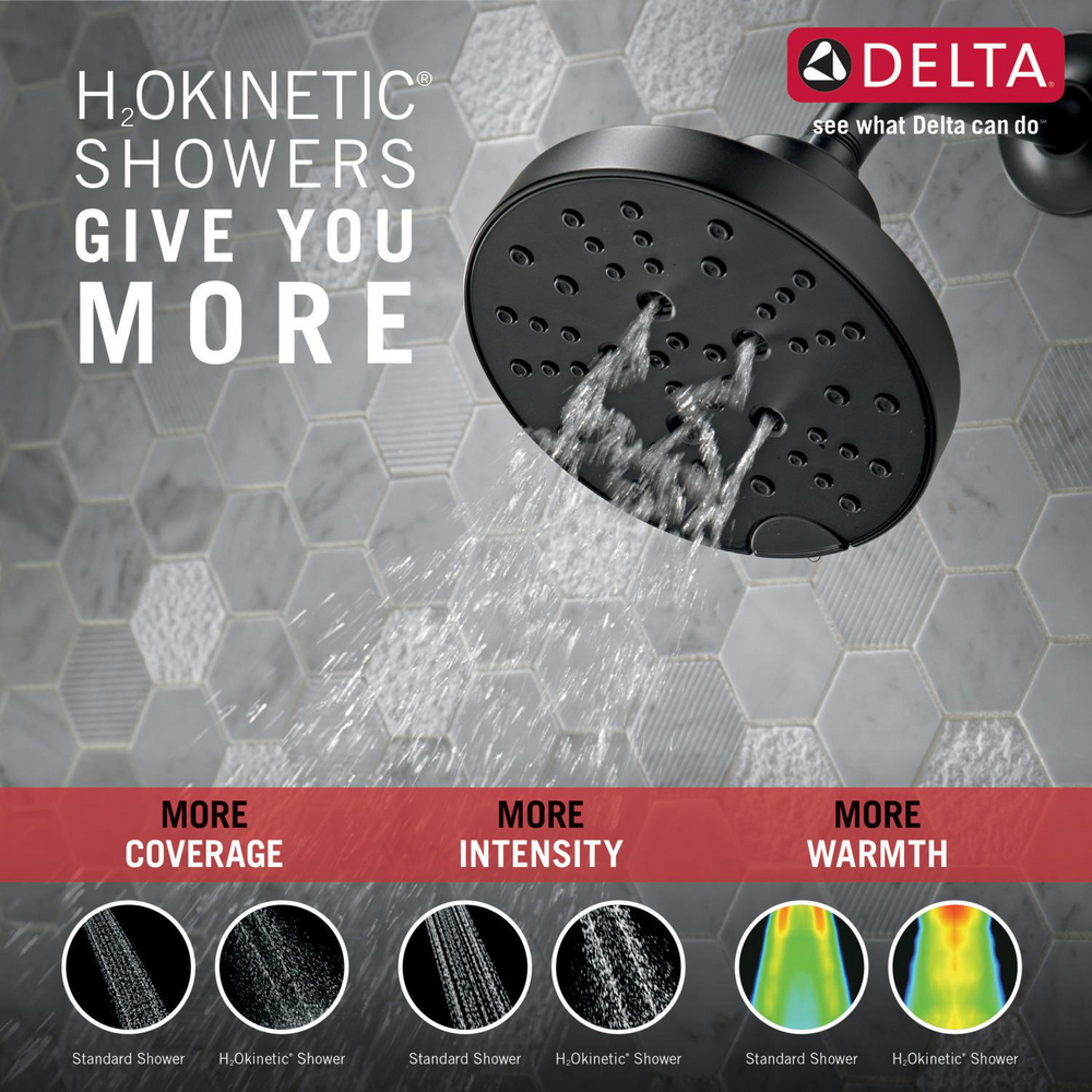 17S Tub Shower Trim with H2OKinetic T17472-BL | Delta Faucet