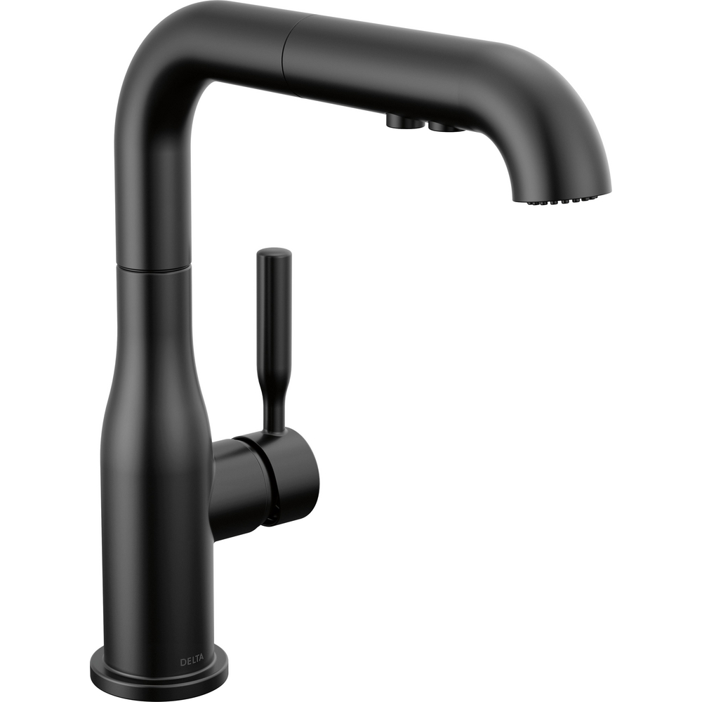 Single Handle Pull-Out Kitchen Faucet 16943-BL-DST | Delta Faucet