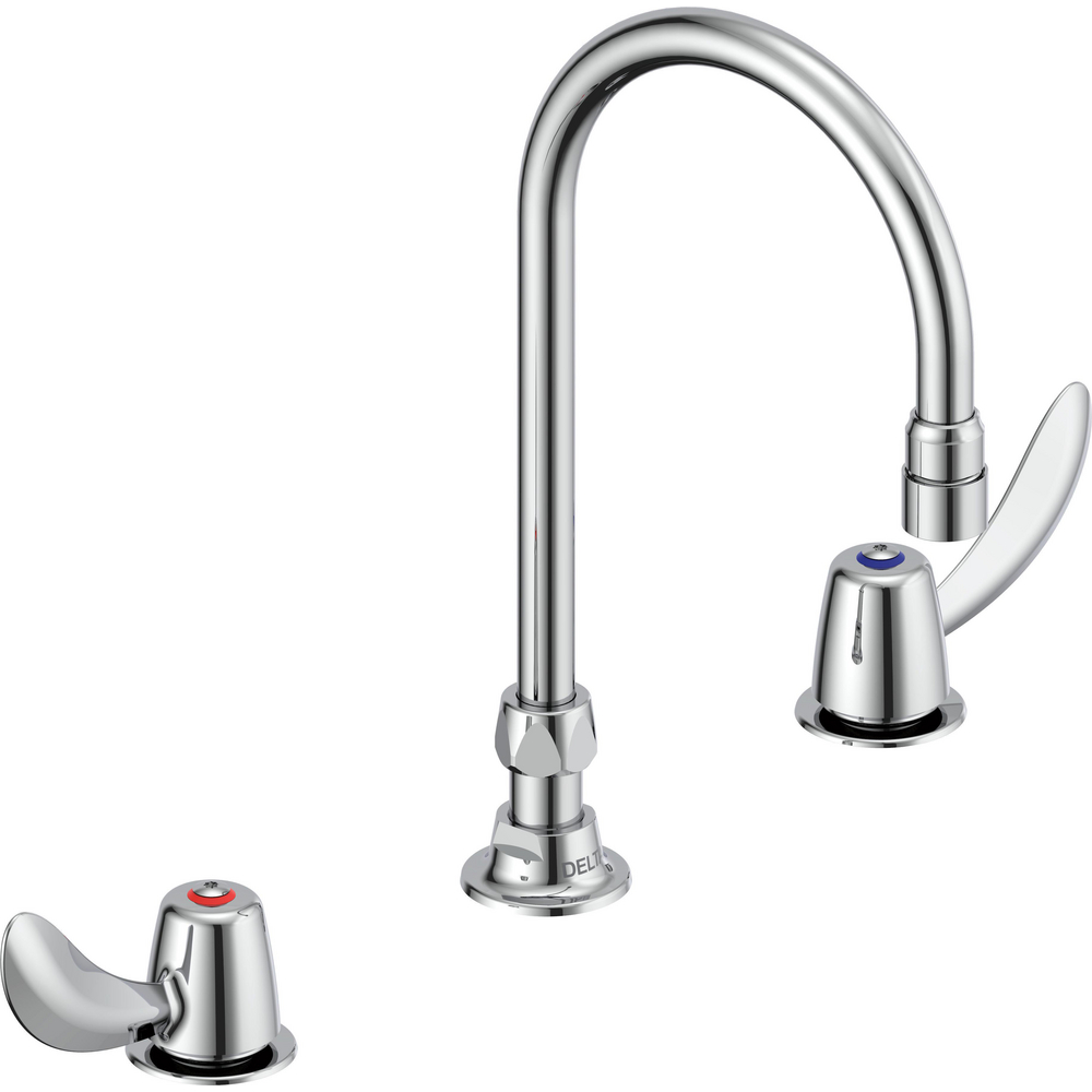 Two-Handle Widespread Lavatory Faucet with Gooseneck Spout 23C622-R4 ...