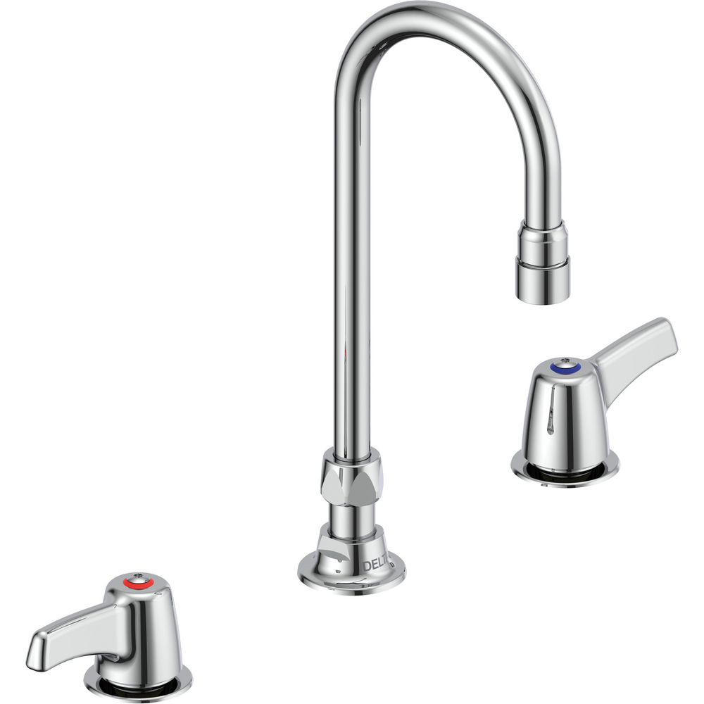 Two-Handle Widespread Lavatory Faucet with Gooseneck Spout 23C643 ...