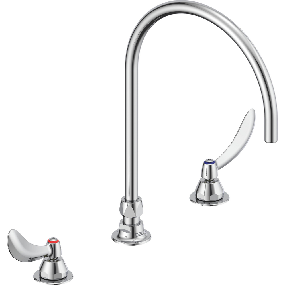 Widespread Gooseneck Faucet 23C664-R7 | Delta Faucet