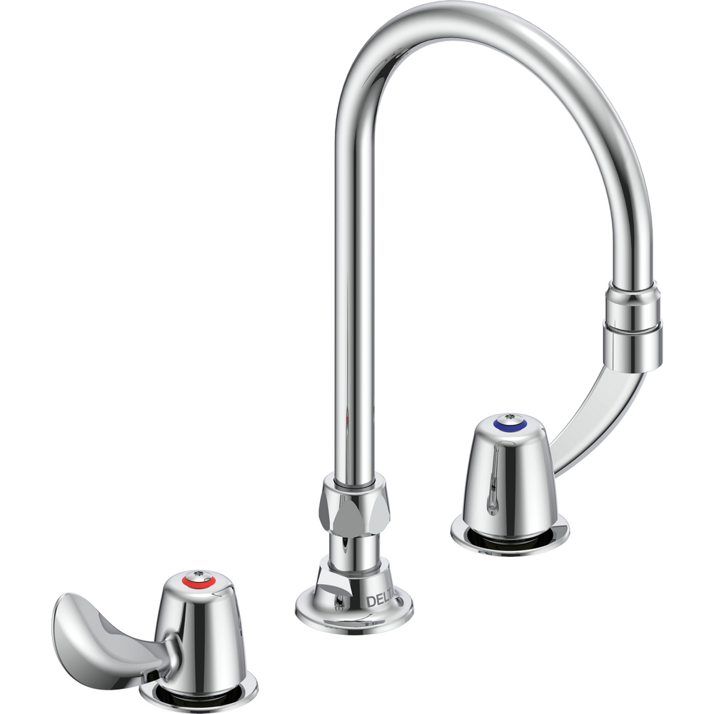 Two-Handle Deck-Mount Sink Faucet with Gooseneck Spout 27C2932 | Delta ...