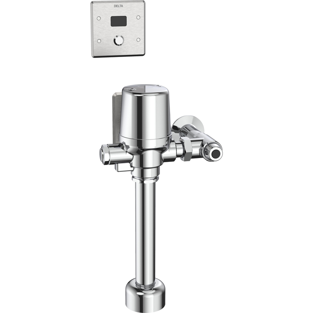 Electronic Exposed Water Closet Flush Valve with Wallmount Sensor - Hardwire Operated 81T201-6 ...