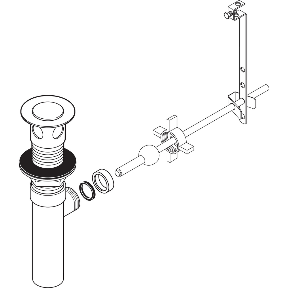 Drain Assembly - 50 / 50 Bathroom RP38958RB | Delta Faucet