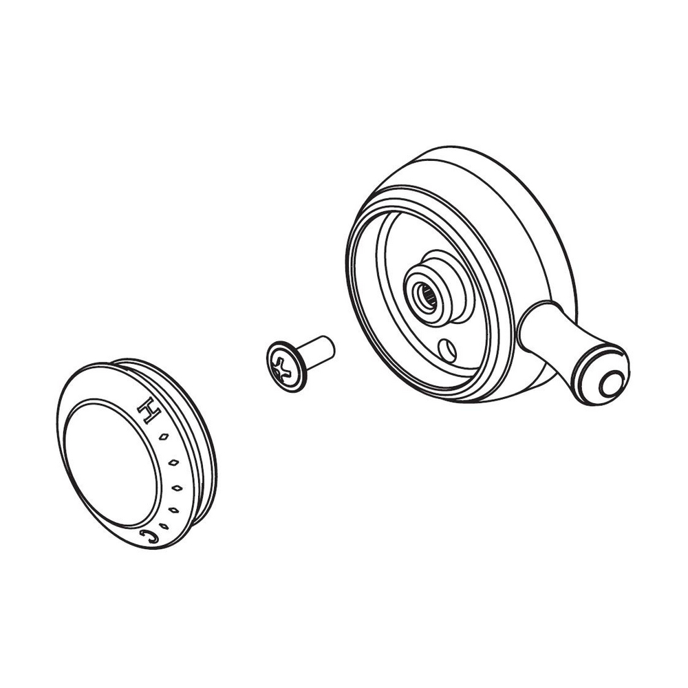 Temperature Knob, Cover & Set Screw RP72571 | Delta Faucet