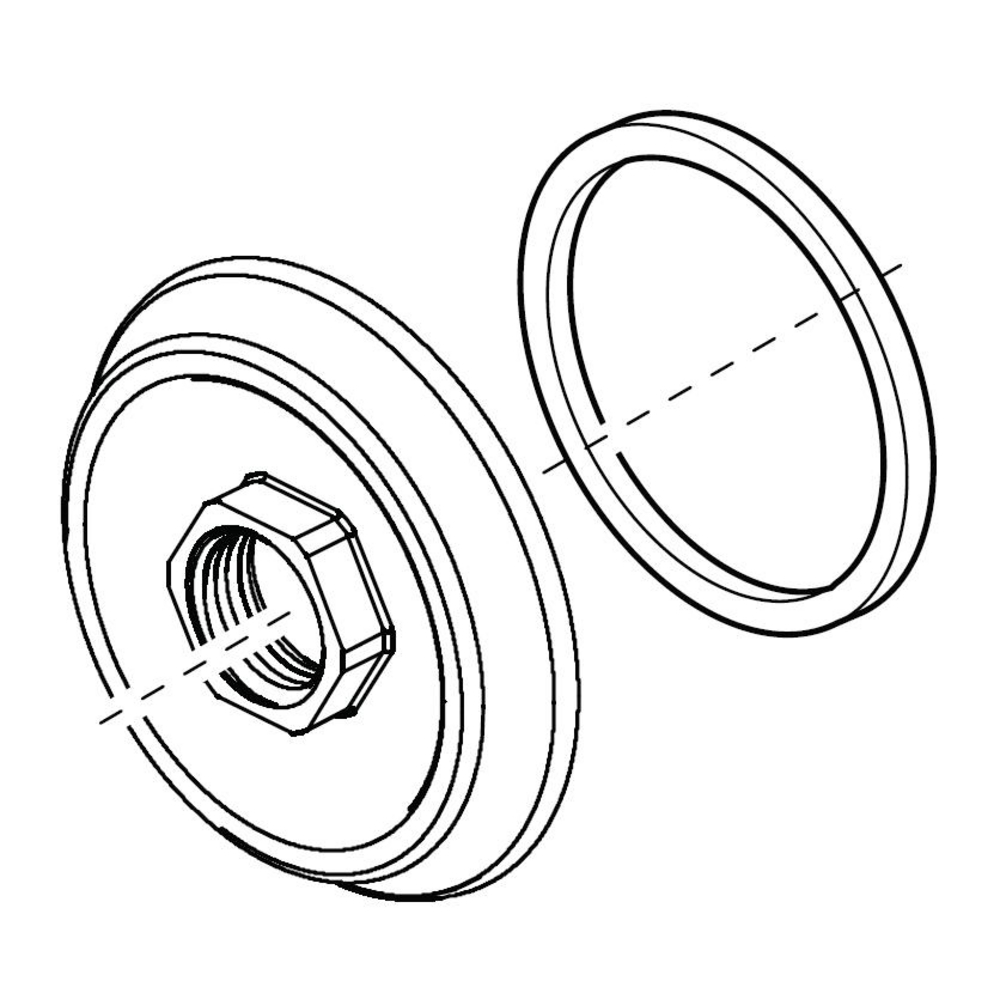 Spout Flange & Gasket - Wall Mount Bathroom RP72725 | Delta Faucet