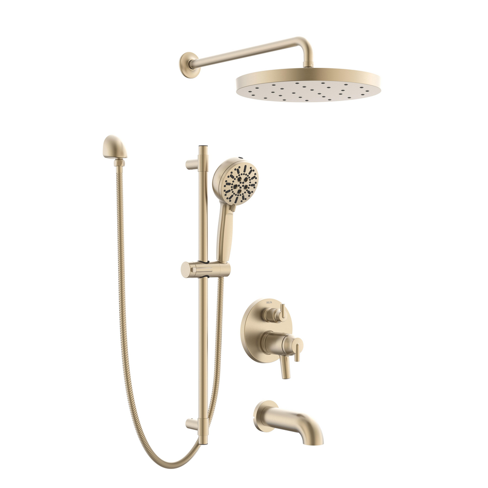 Delta Thermostatic Pro Clean Shower Kit with Spout SKD2CZ | Delta Faucet