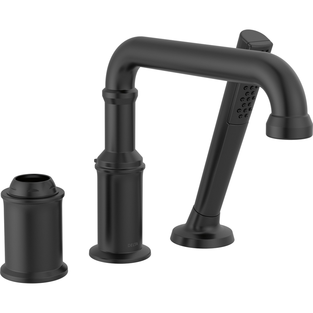 Three Hole Roman Tub Trim with Hand Shower - Less Handle T3784-BLLHP ...